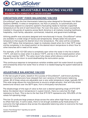 CircuitSolver Balancing Valve - Literature